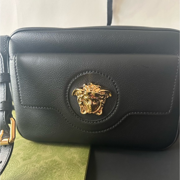 Versace | Bags | Nwot Versace Grained Calfskin Medusa Camera Bag | Poshmark